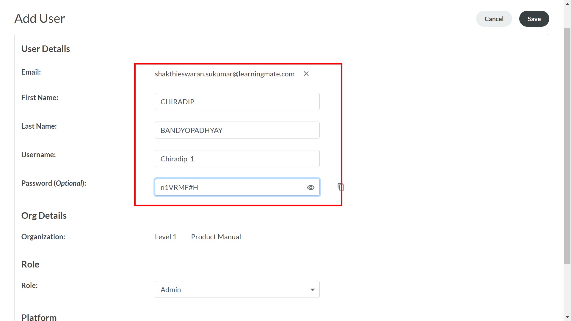 Creating a User – Help Center