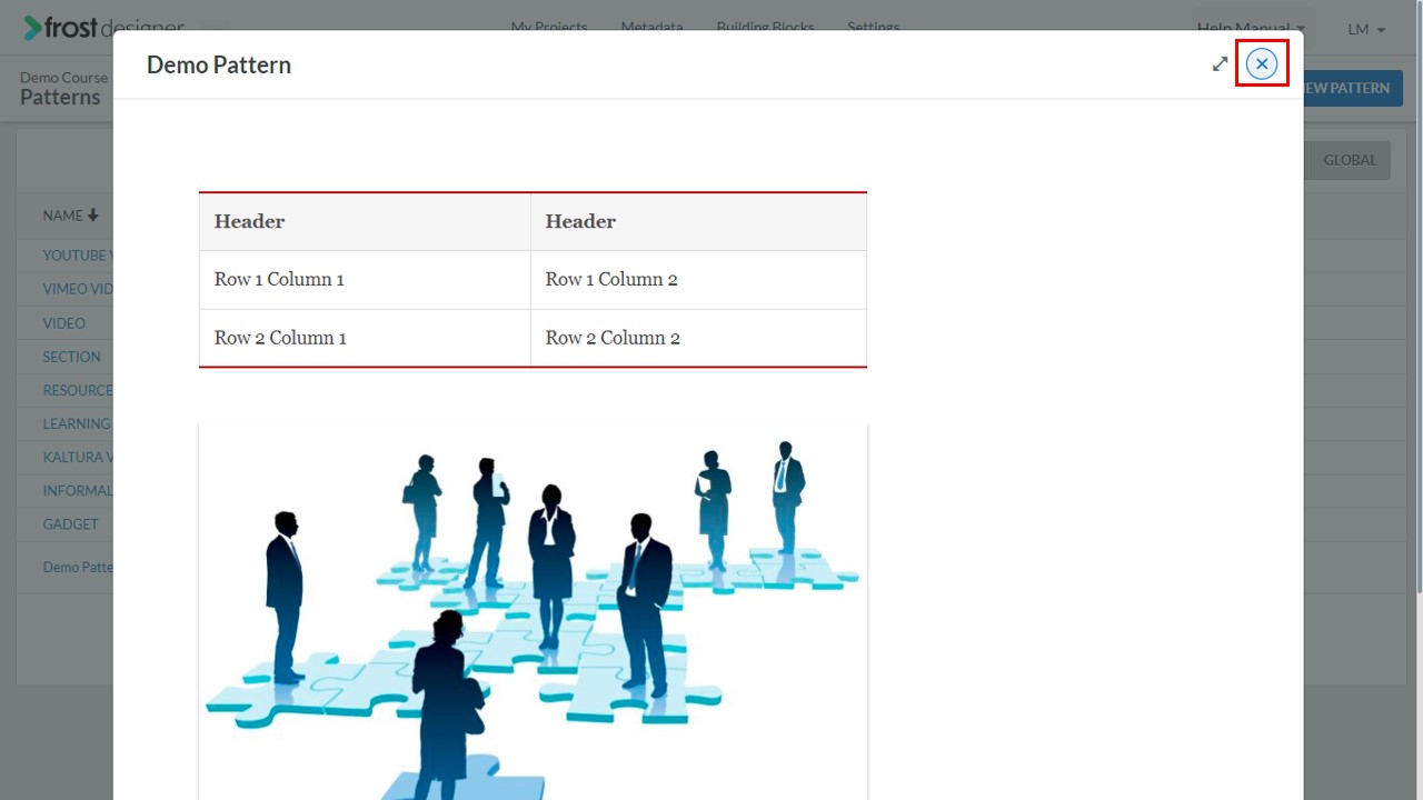 Project Patterns Management – Help Center