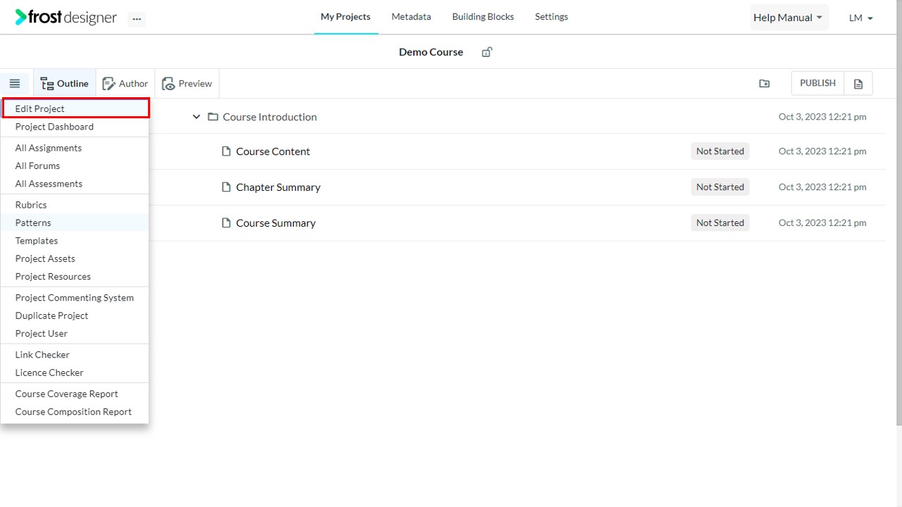 Project Patterns Management – Help Center