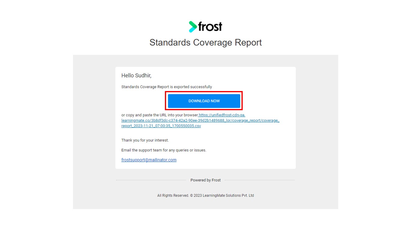 Downloading Taxonomy Coverage Report Help Center