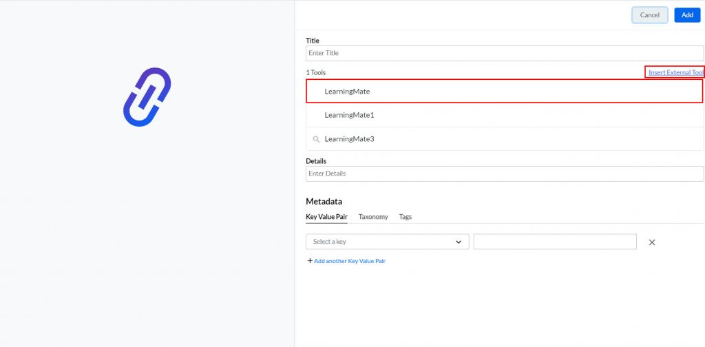 Adding A New External Tool Help Center