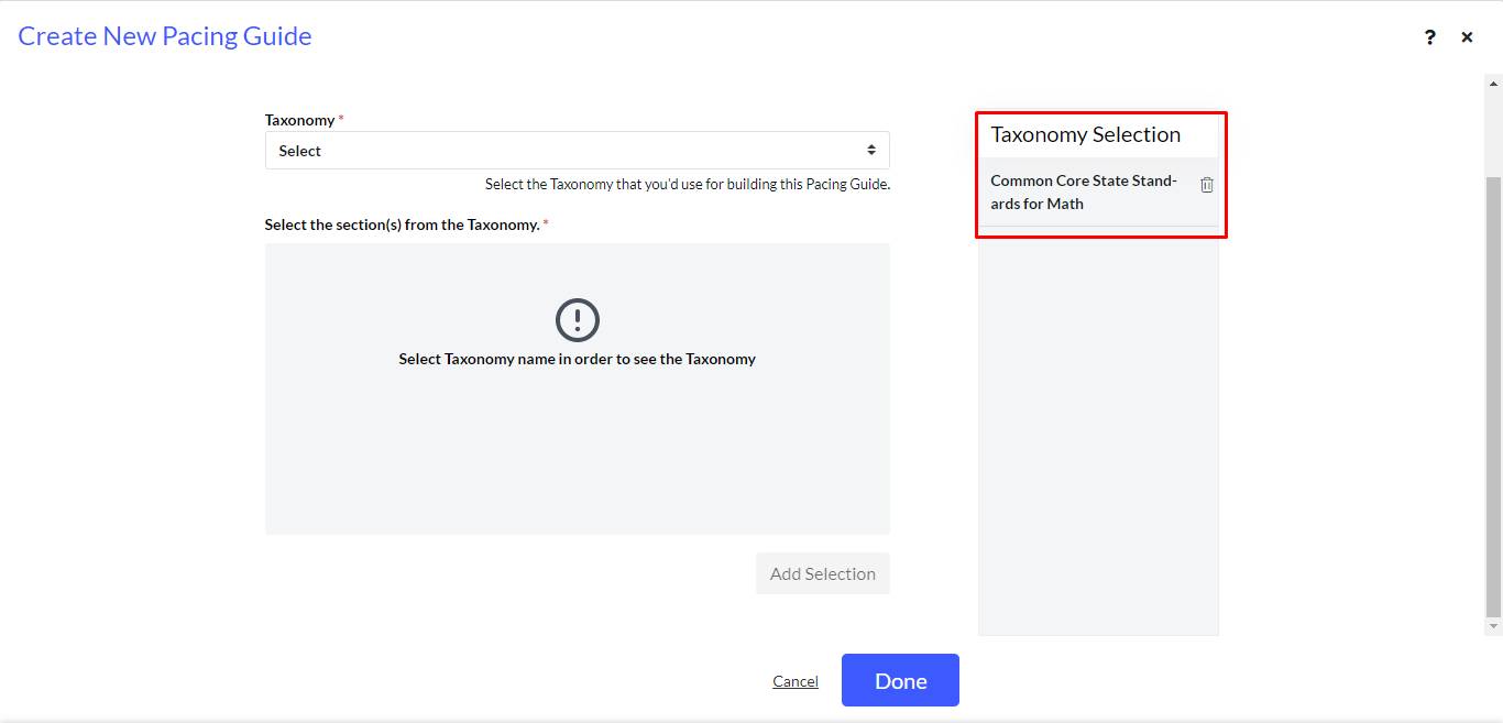 Creating Pacing Guide – Help Center